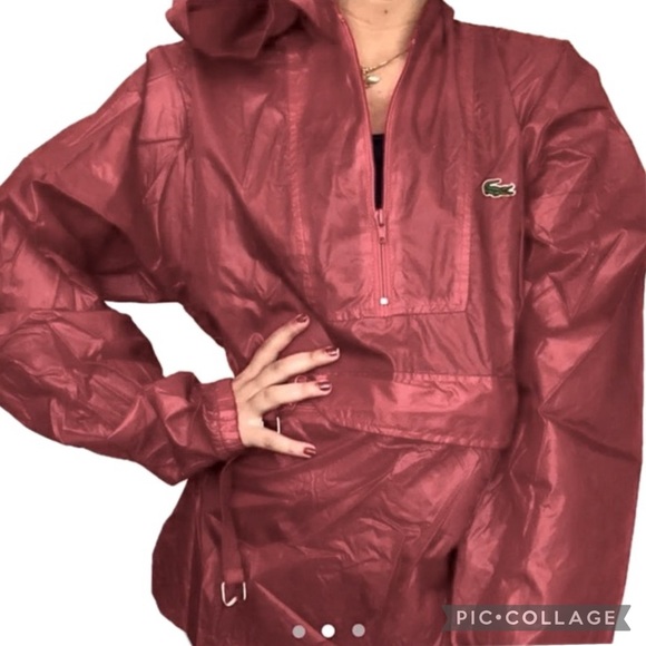 Lacoste | Jackets & Coats | Vintage 7s Unisex Lacoste X Izod Maroon 4 ...